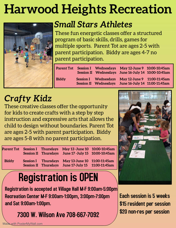 Recreation Programs & Activities | Village of Harwood Heights